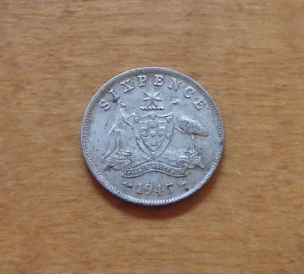 Australia - 6 Pence - 1945 | Central Lakes Coins
