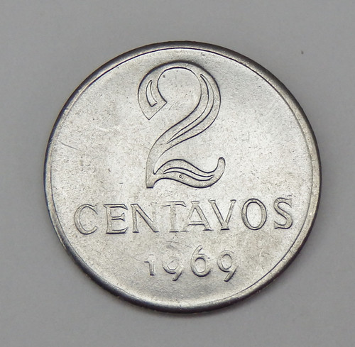 Brazil - 2 Centavos - 1969 | Central Lakes Coins