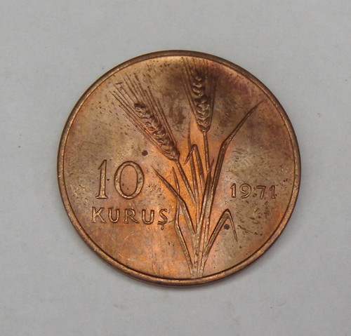 Turkey - 10 Kurus - 1971 | Central Lakes Coins