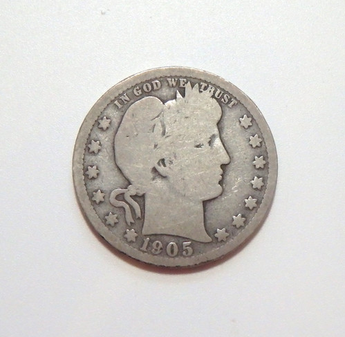 1905-O Barber Quarter - Good | Central Lakes Coins