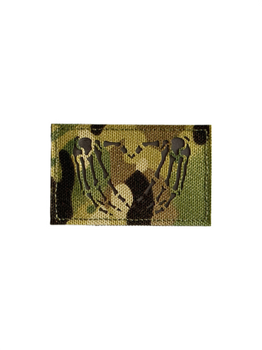 Tactical Skeleton Heart Patch | Black Korus
