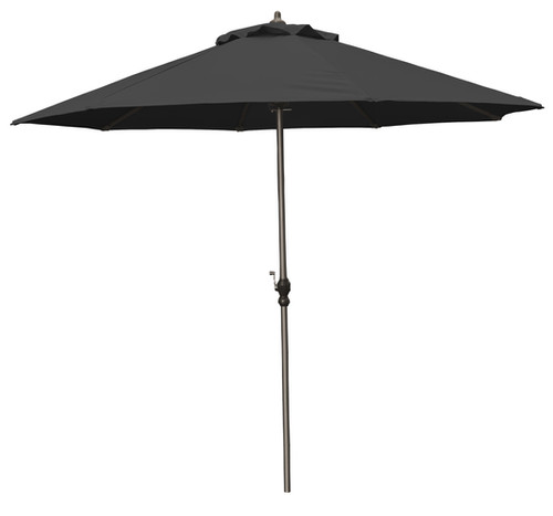 Umbrella, Crank Assist with Locking Pin, Black | Marco Polo