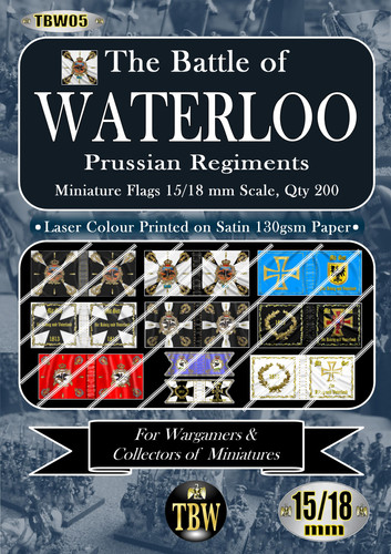 TBW05: The Battle of Waterloo - Prussian Regiments 15/18mm Flags ...