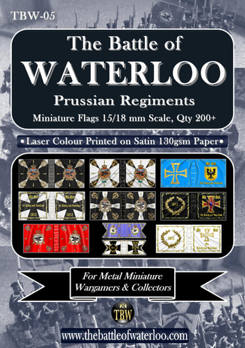 TBW05: The Battle of Waterloo - Prussian Regiments 15/18mm Flags ...