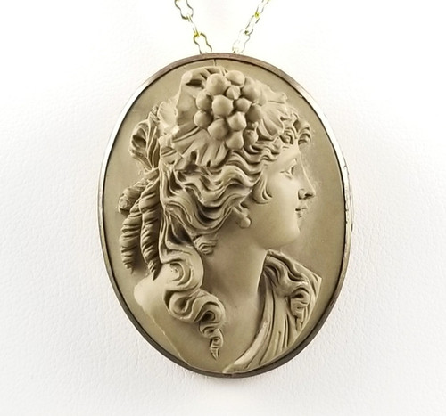 Antique Lava Stone Relief Cameo | Timeless Treasures