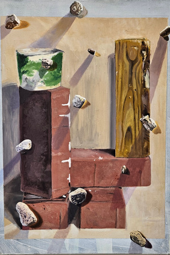 Adam Crowley: "Still life with Bricks, Wood Blocks, and Cup 1" | Bunker ...