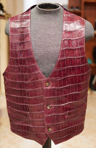 Alligator Vest | maxleatherusa