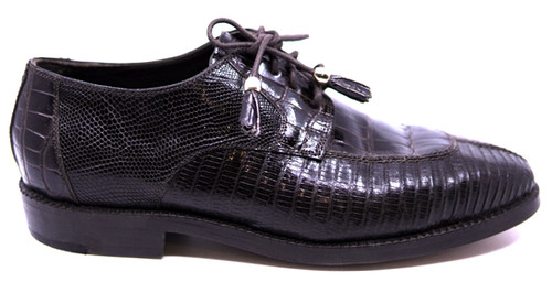 Dark Brown Crocodile & Lizard Dress Shoe | maxleatherusa