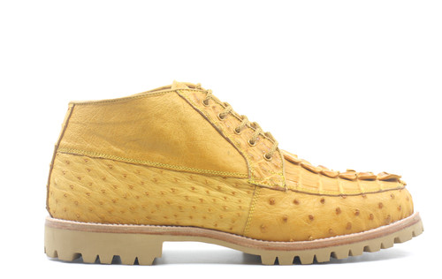 Buttercup Croc & Ostrich 8D US Men's 11 | maxleatherusa