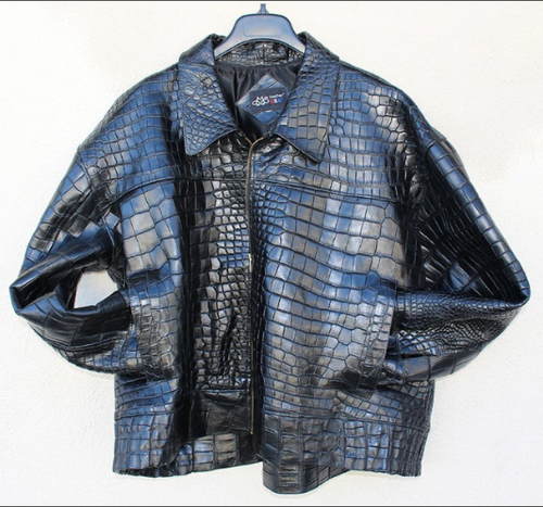 Genuine American Alligator Jacket | maxleatherusa