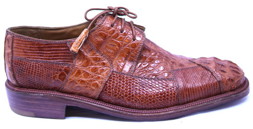 007 HB Crocodile & Lizard Dress Shoe | maxleatherusa