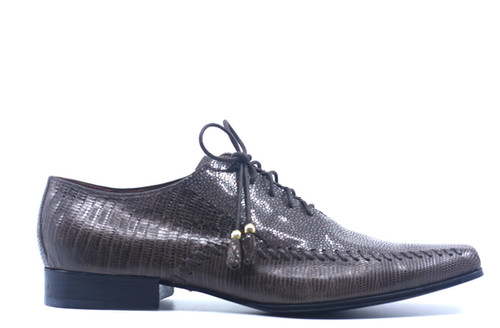 Brown Stingray and Lizard Dress Shoes US 11 | maxleatherusa