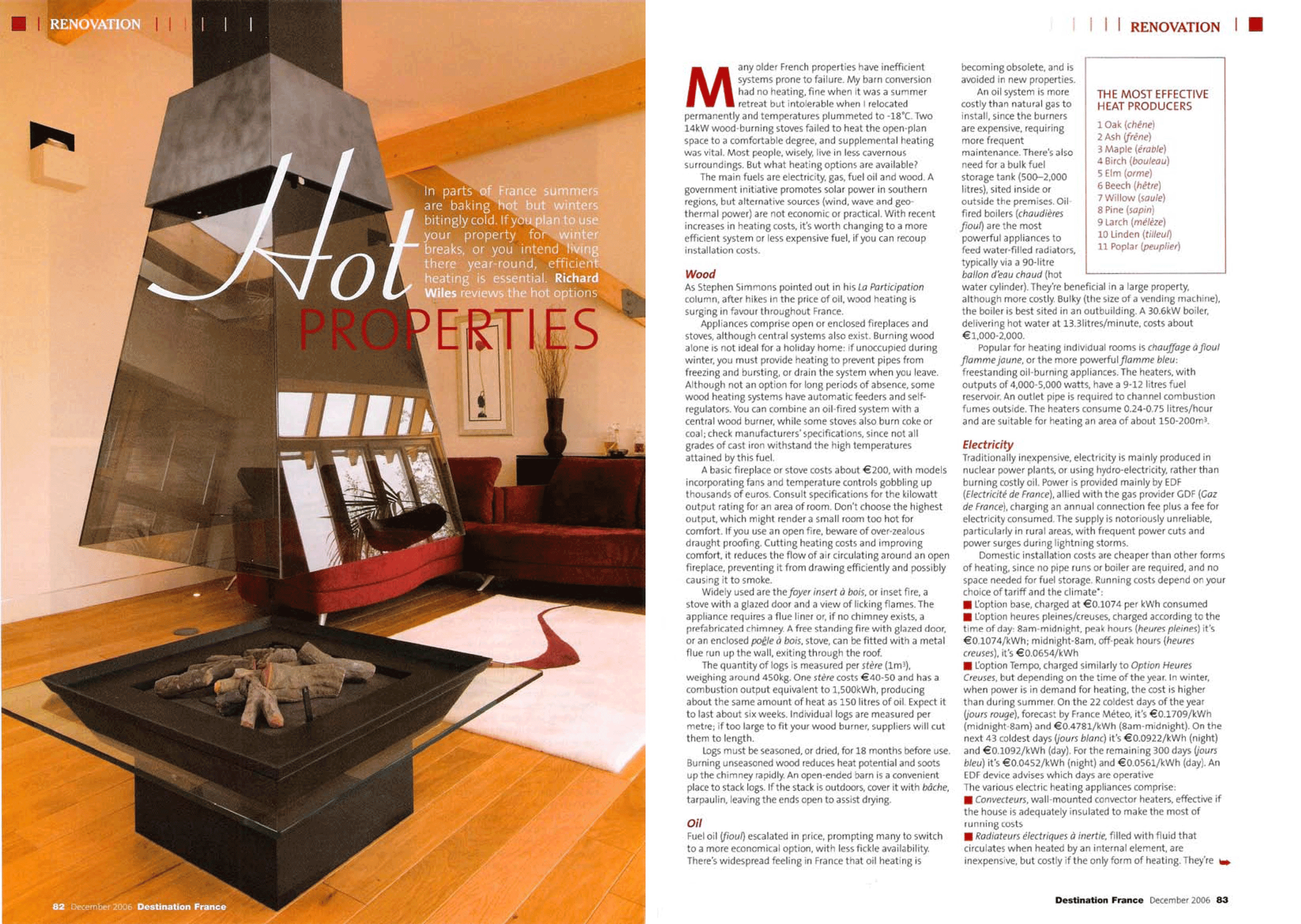 Magazine features by Richard Wiles