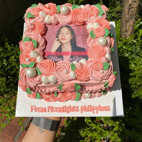 Photo Printed Cake (Rose Cream Deco) | Giftorea