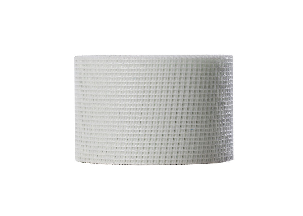 4.5 oz. 4" x 150' Adhesive Foam Shape Mesh | Drywall Specialities