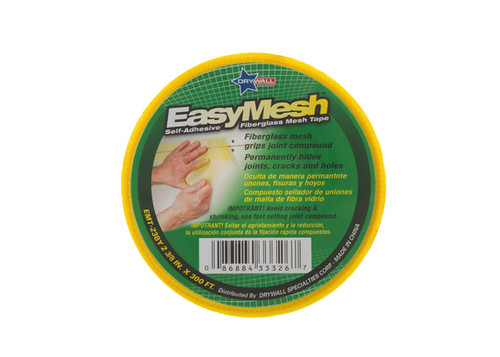2-3/8" x 300' Yellow Drywall Mesh Tapea2-3/8" x 300' Yellow Drywall ...