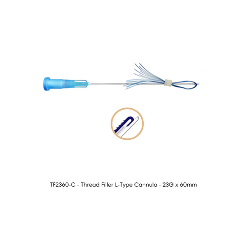 TF2360-C - Thread Filler L-Type Cannula - 23G x 60mm (1psc)