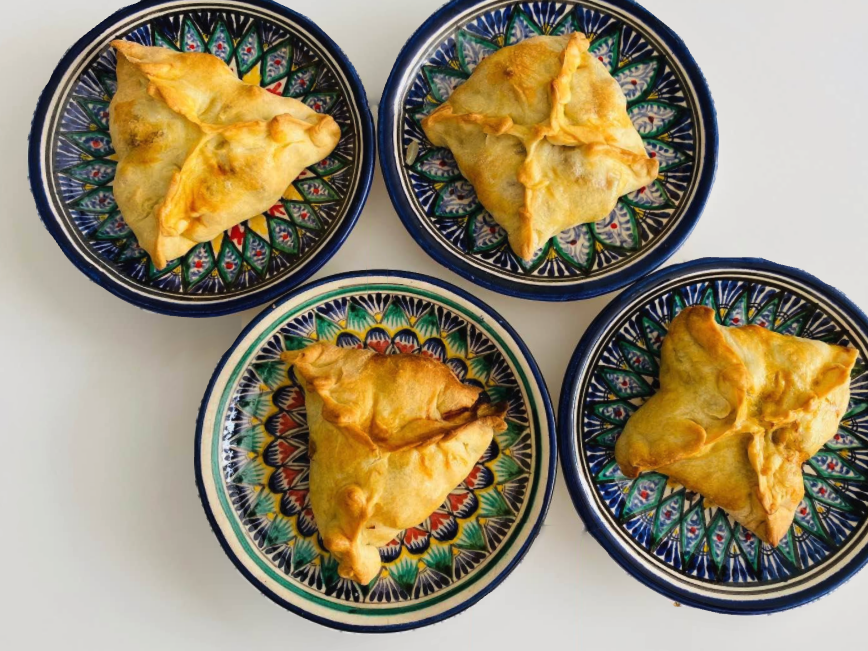 Uzbek Samsa - delicious meat pockets - home version. VIDEO recipe!