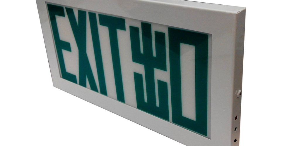 Slim Recessed Type LED Exit Sign Box Series | Luxtron