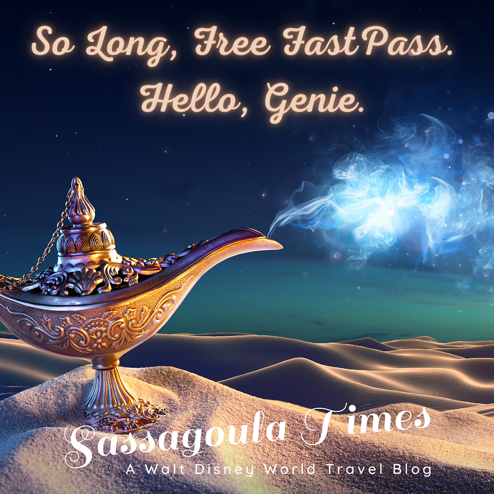 So Long, Free FastPass. Hello, Genie.