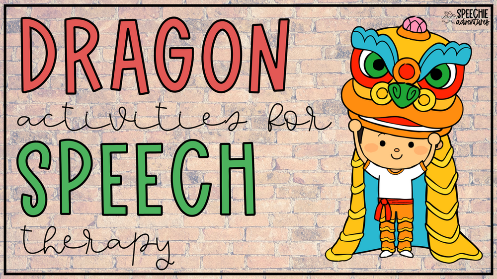 Dragon Themed Activities & Freebies for Speech Therapy