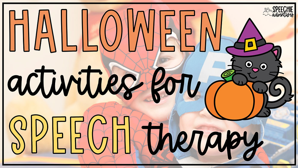 Halloween Activities & Freebies for Speech Therapy