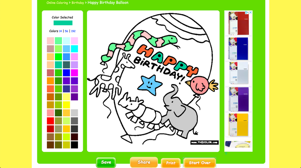 Digital Coloring Pages