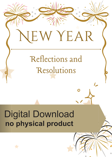 New Year Printable Reflections and Resolutions - 2025 In Review and ...