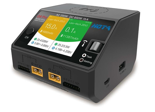 D6 Pro AC/DC Dual Channel Smart Charger | ReMiSYS