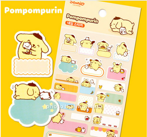 Pom pom purin sticker | Oishii Japan Snacks