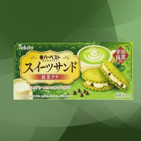 Tohato Matcha Latte sand Biscuit | Oishii Japan Snacks