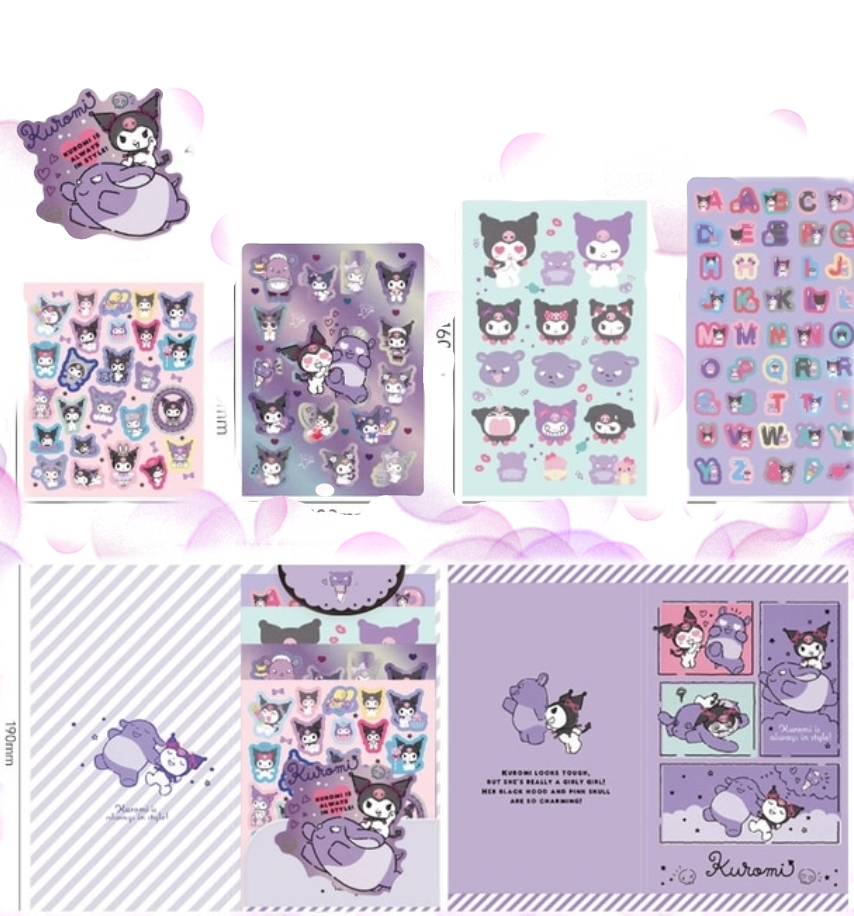 Kuromi sticker set | Oishii Japan Snacks