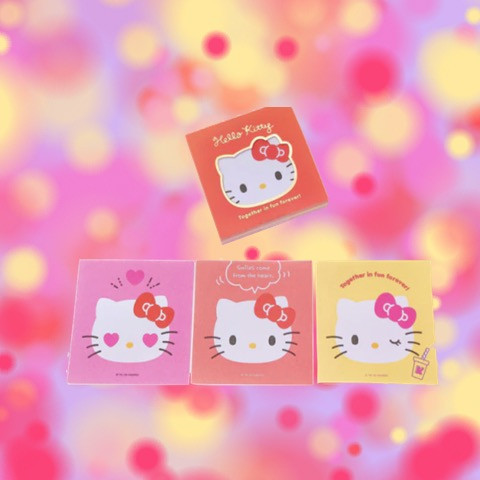 Hello Kitty Note Pad/sticky note 🗒 | Oishii Japan Snacks