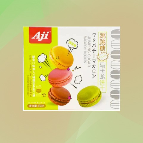 Aji Popping Sugar Macarons | Oishii Japan Snacks