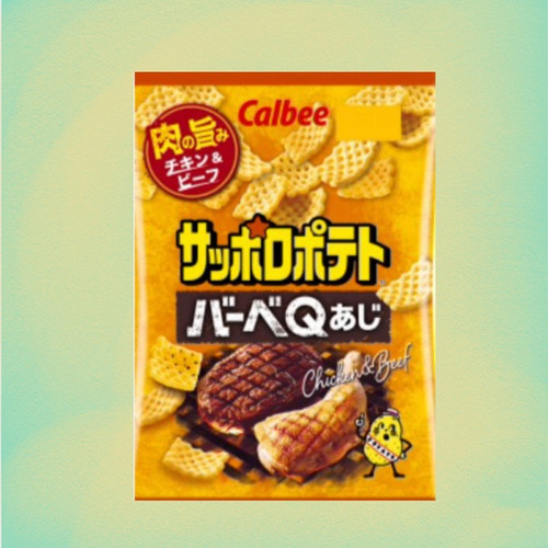 CALBEE SAPPORO POTATO BARBECUE CHICKEN AND BEEF | Oishii Japan Snacks
