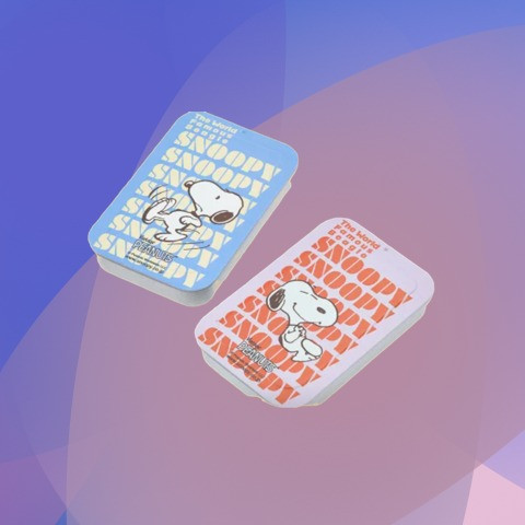 Snoopy PEANUTS slide can (with ramune) | Oishii Japan Snacks