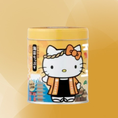 Yamamoto Noriten x Hello Kitty Seaweed Chips Curry | Oishii Japan Snacks