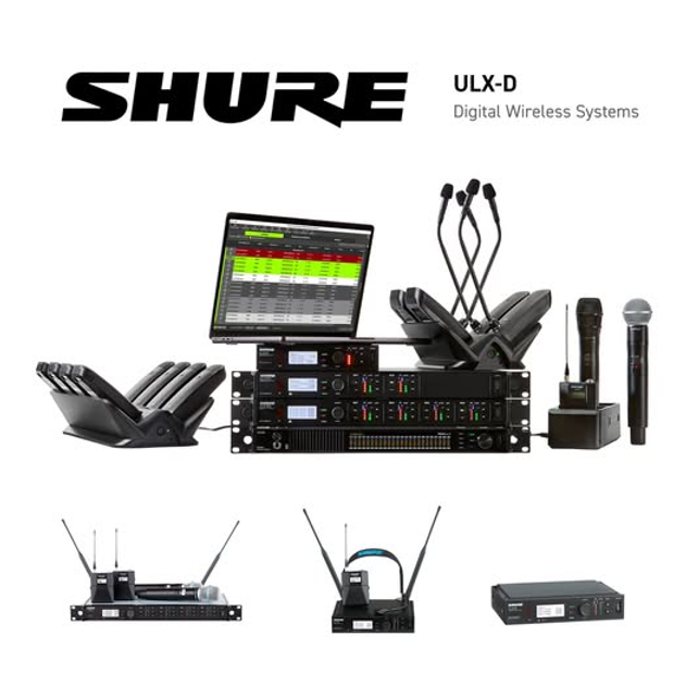 Shure ULX-D® Digital Wireless - scalable, secure, spectrum-efficient