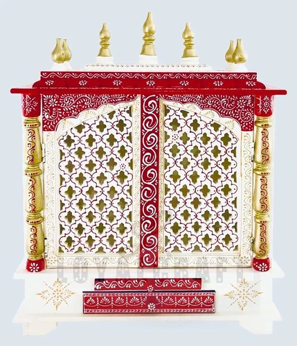 White Red Puja mandap | LOYALCRAFT