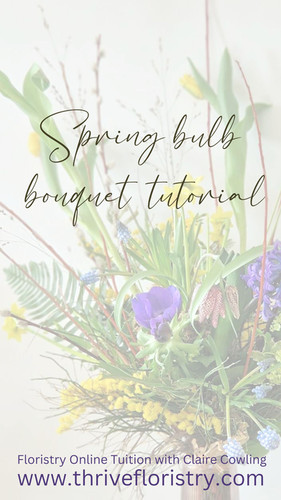 SPRING BULB BOUQUET ONLINE TUTORIAL | Thrive Floristry