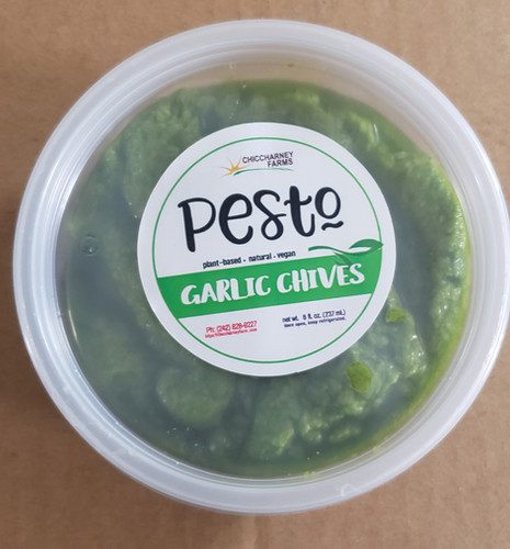 Garlic Chives Pesto | Chiccharney Farms