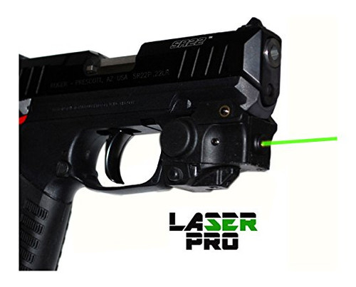 Green Laser Sight for Hand Gun Pistols w/a Rail | Laser Sight Pro