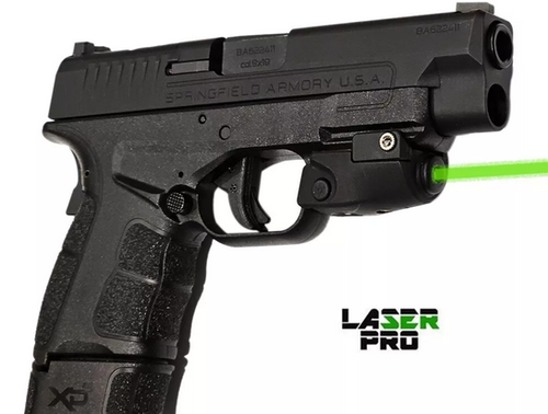Green Rechargeable Laser Sight for Springfield Guns w/ rails: XD XDM XD ...