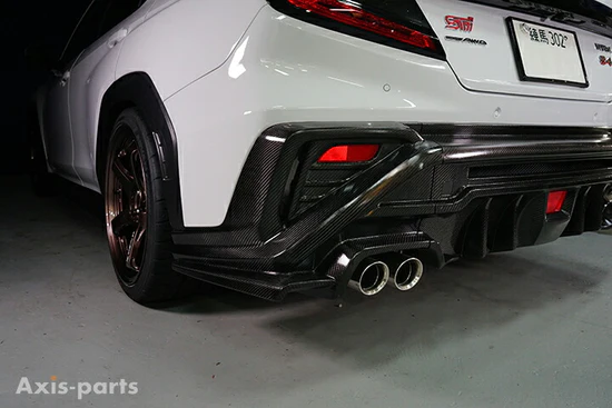 Dry Carbon Fiber Rear Bumper Covers, 2022+ VB WRX | Andro Motorsports