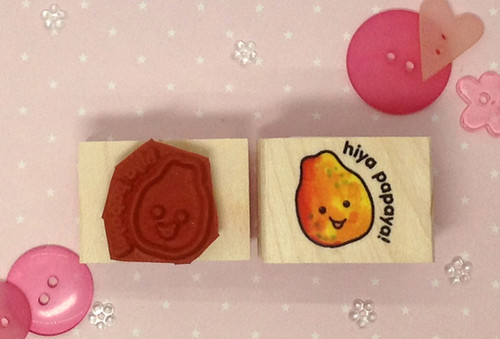 Hiya Papaya Stamp | Dandelion Designs