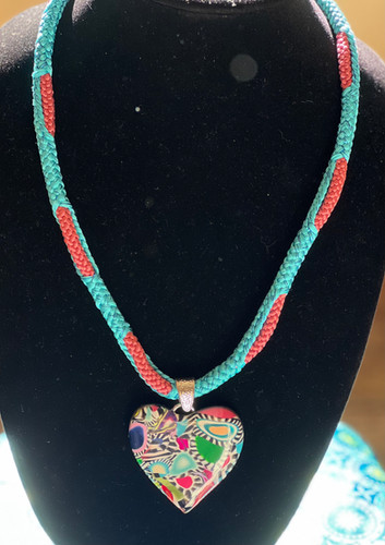 Inside Out Braid with Polymer Clay Heart | Braiding & Beading