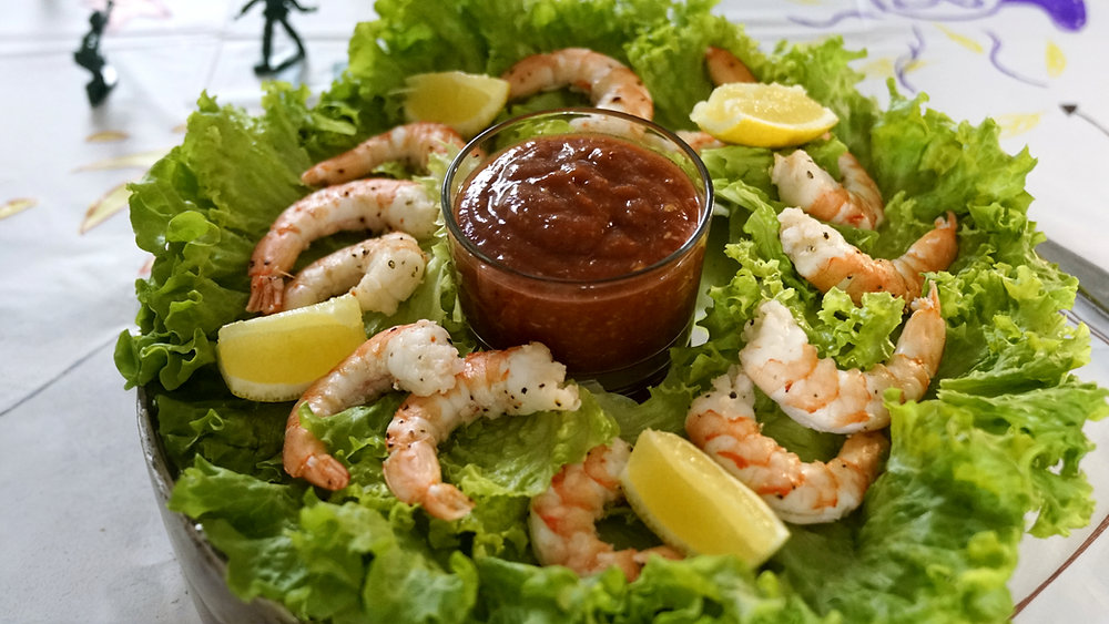 HOME ALONE: shrimp cocktail