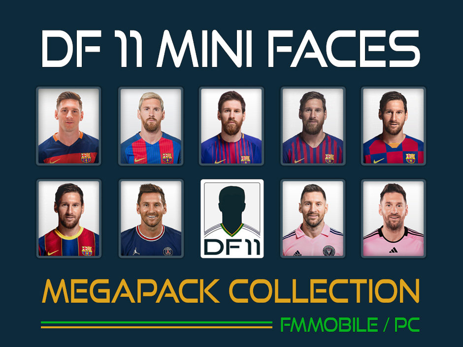 Mini Faces Megapacks for Football Manager Mobile and PC