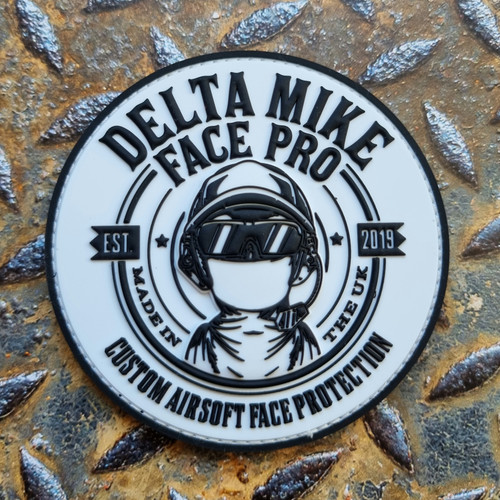 Delta Mike Face Pro Patch White | Delta Mike Face Pro