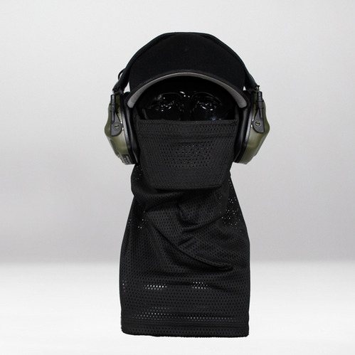 Black Airsoft Face Protection Snood | Delta Mike Face Pro